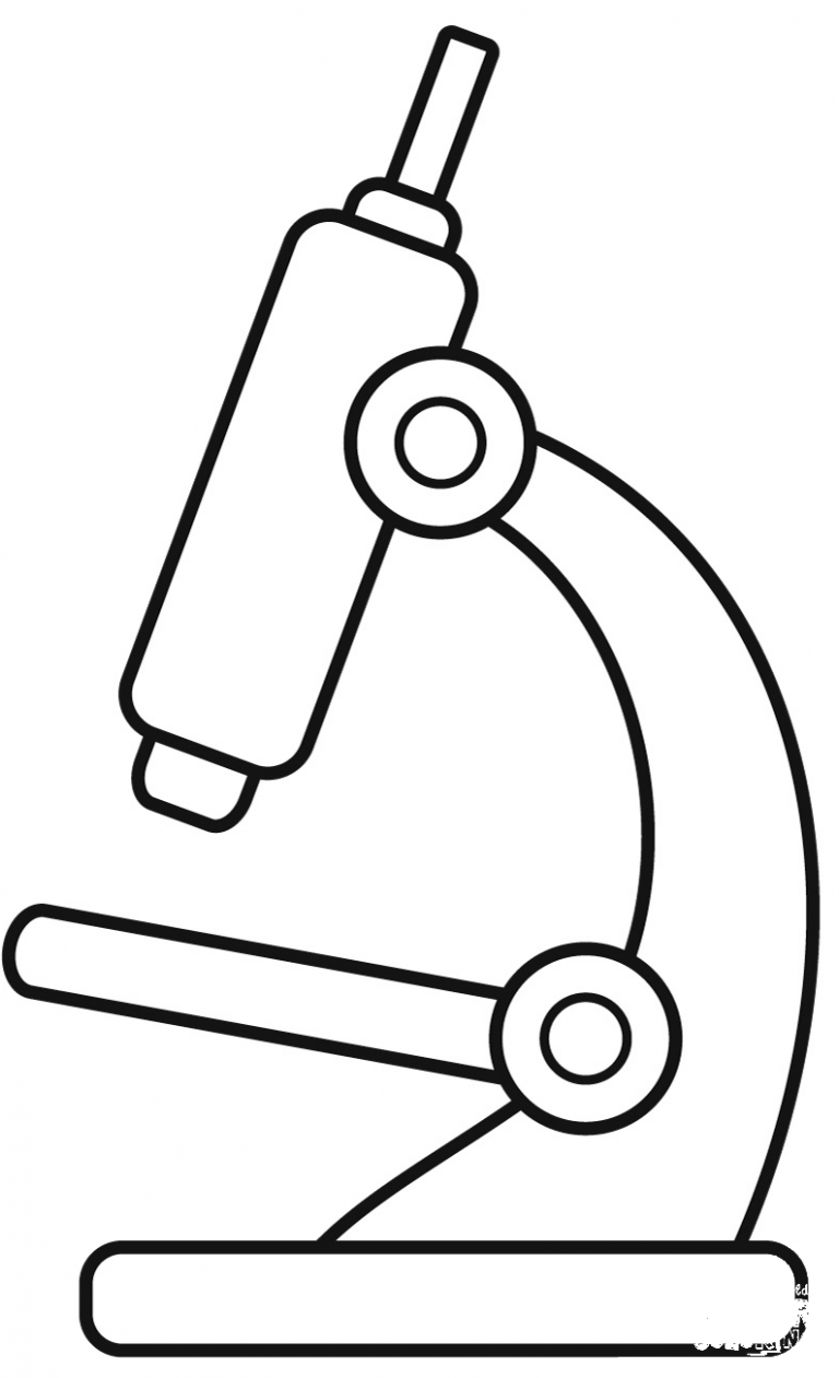 Microscope coloring page - ColouringPages