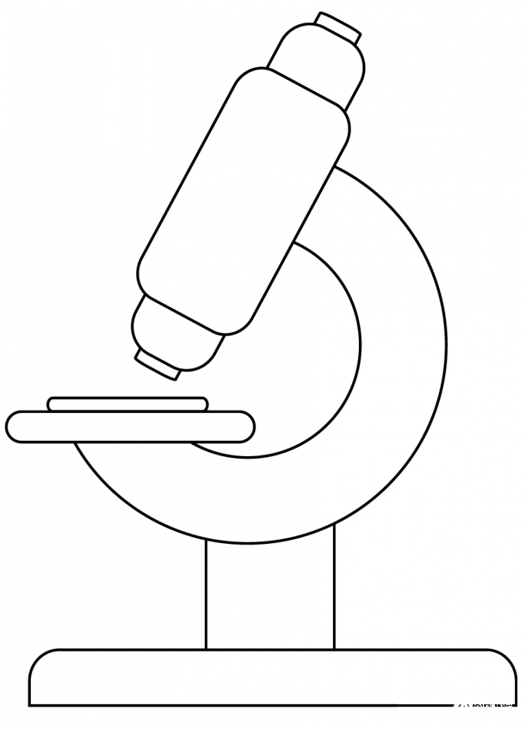 Microscope coloring page - ColouringPages