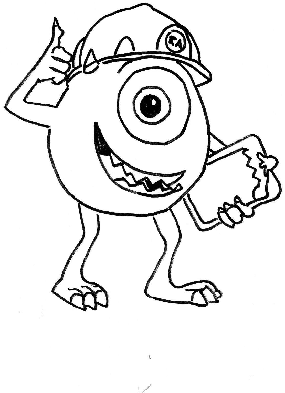 Mike coloring page - ColouringPages