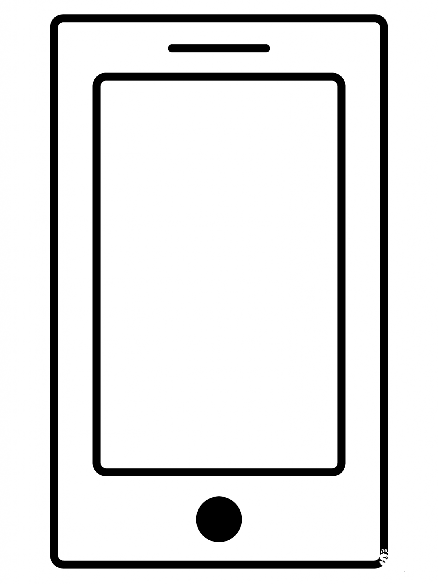 Mobile Phone Emoji coloring page - ColouringPages