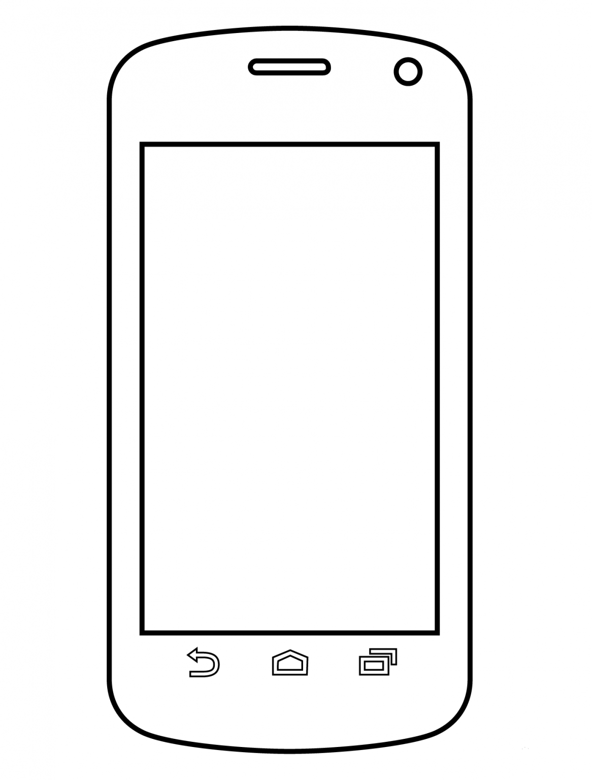 Mobile Phone Emoji coloring page - ColouringPages