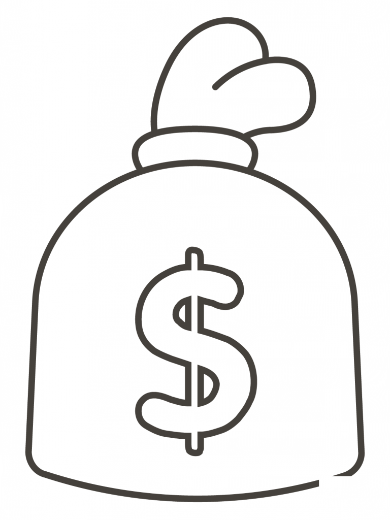 Money Bag coloring page - ColouringPages