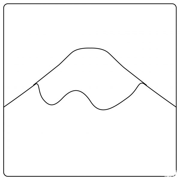 Mount Fuji Emoji coloring page - ColouringPages