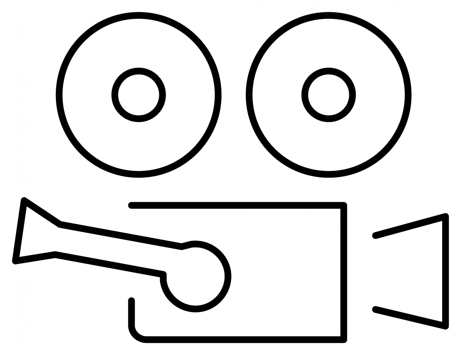 Movie Camera Emoji coloring page - ColouringPages