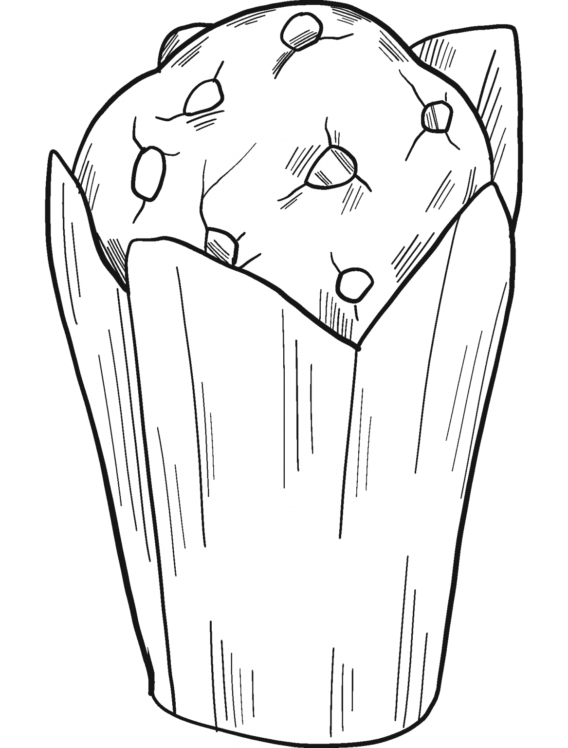 Muffin coloring page - ColouringPages