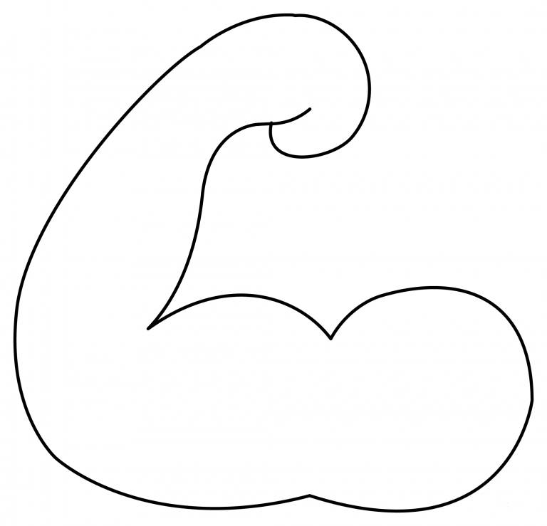 Muscle coloring page - ColouringPages