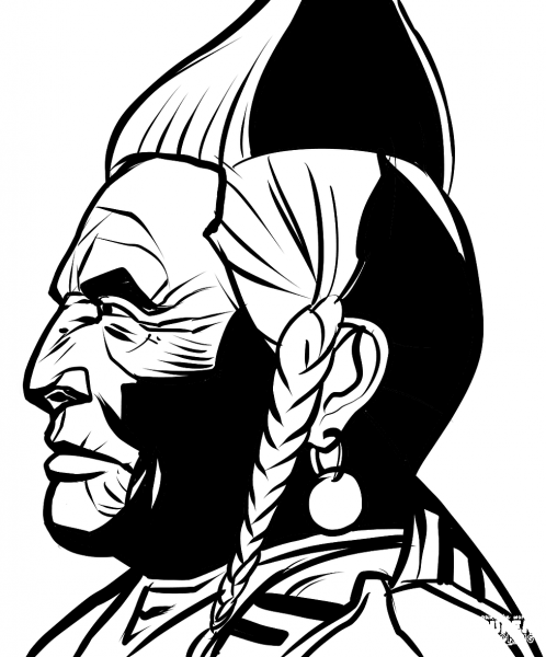 Native American Indian Chief coloring page - ColouringPages