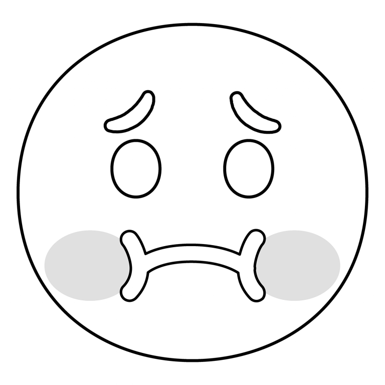 Nauseated Face Emoji coloring page - ColouringPages
