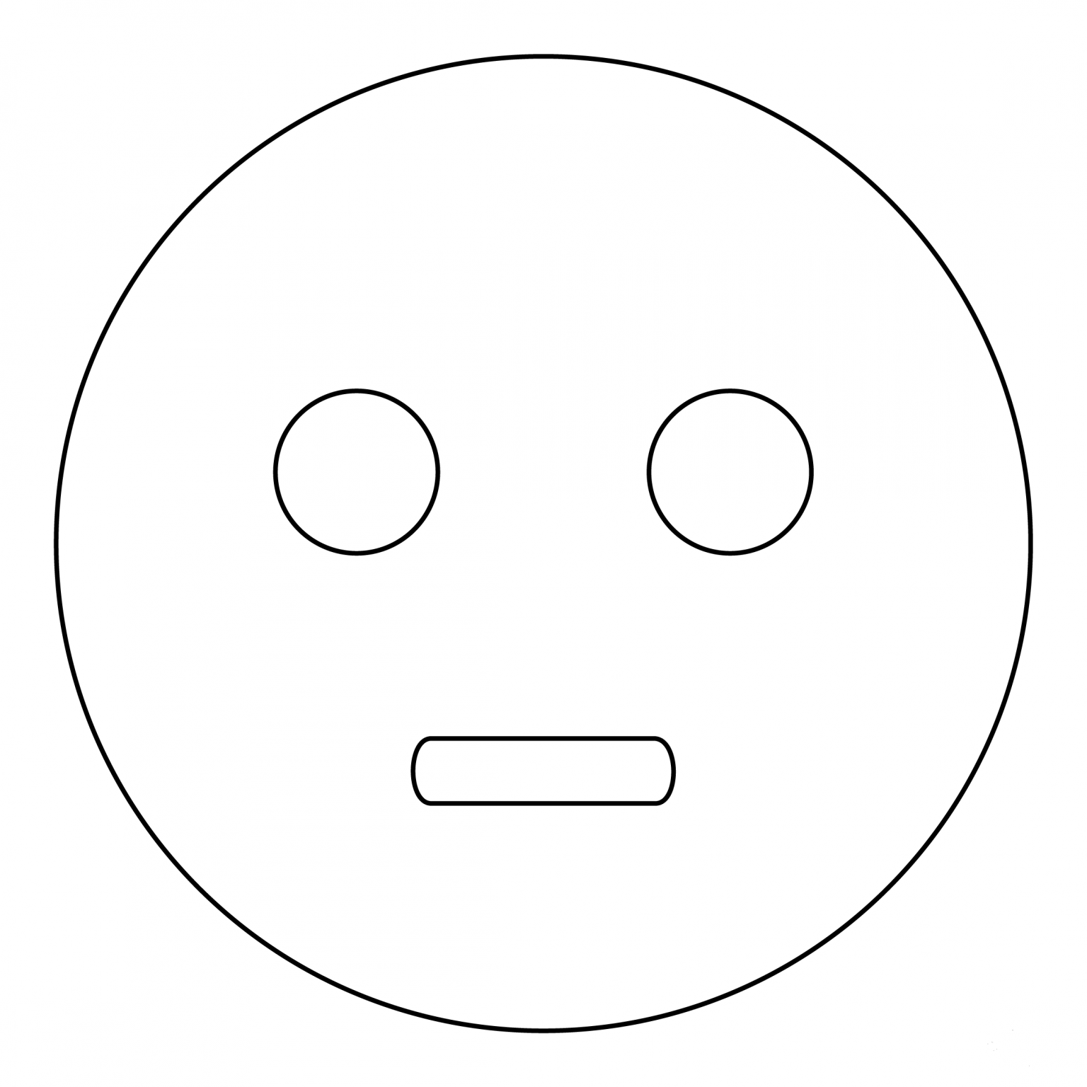 Neutral Face coloring page - ColouringPages
