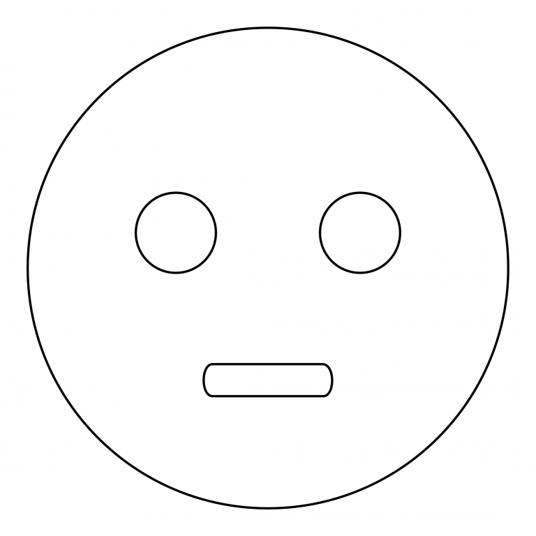 Neutral Face coloring page - ColouringPages