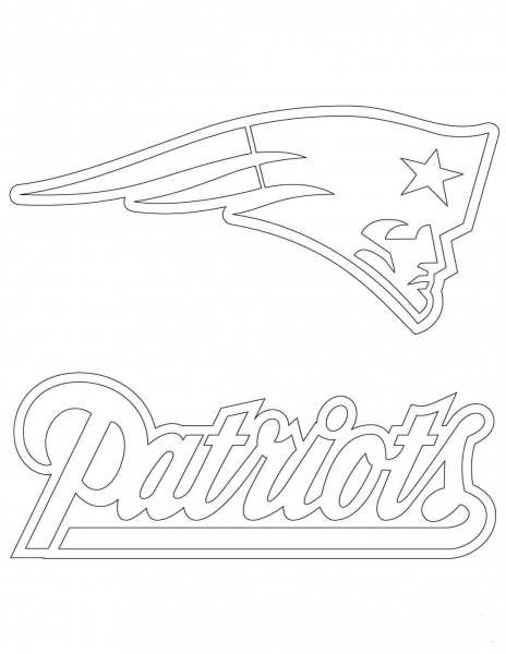 New England Patriots Logo coloring page - ColouringPages