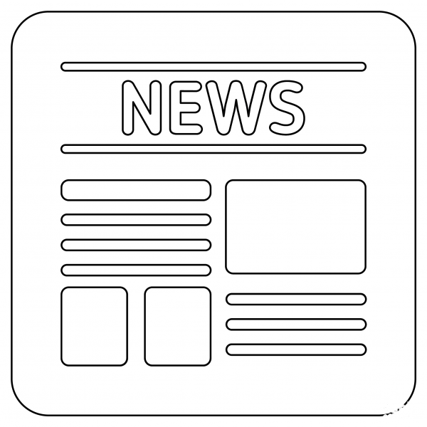 Newspaper coloring page - ColouringPages