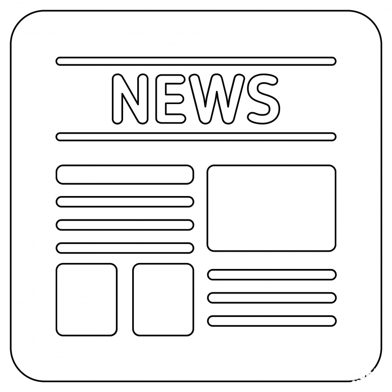 Newspaper coloring page - ColouringPages