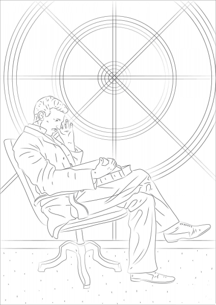 Nikola Tesla coloring page - ColouringPages