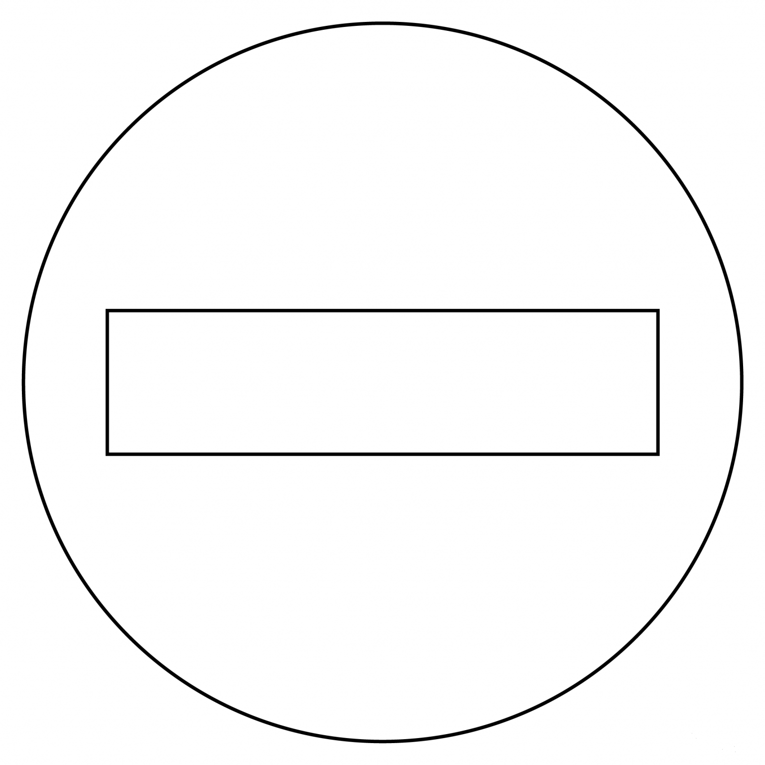 No Entry coloring page - ColouringPages