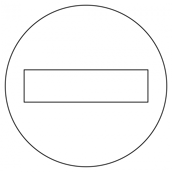 No Entry coloring page - ColouringPages