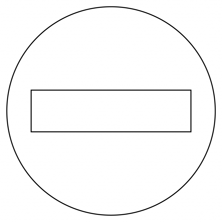 No Entry coloring page - ColouringPages
