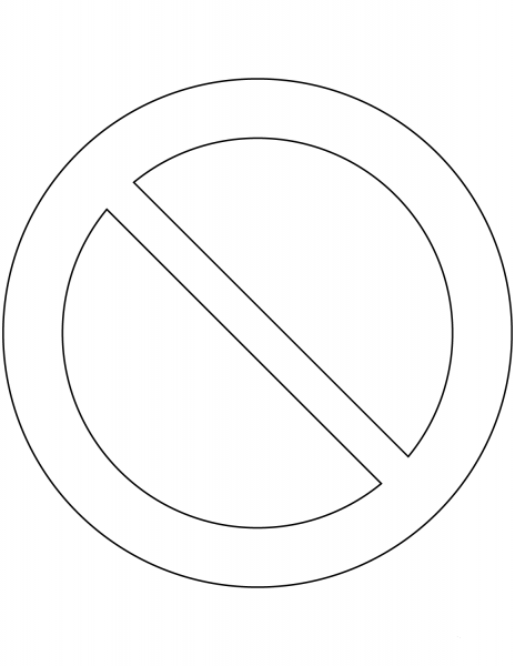 "No Parking" Sign in Sweden coloring page - ColouringPages