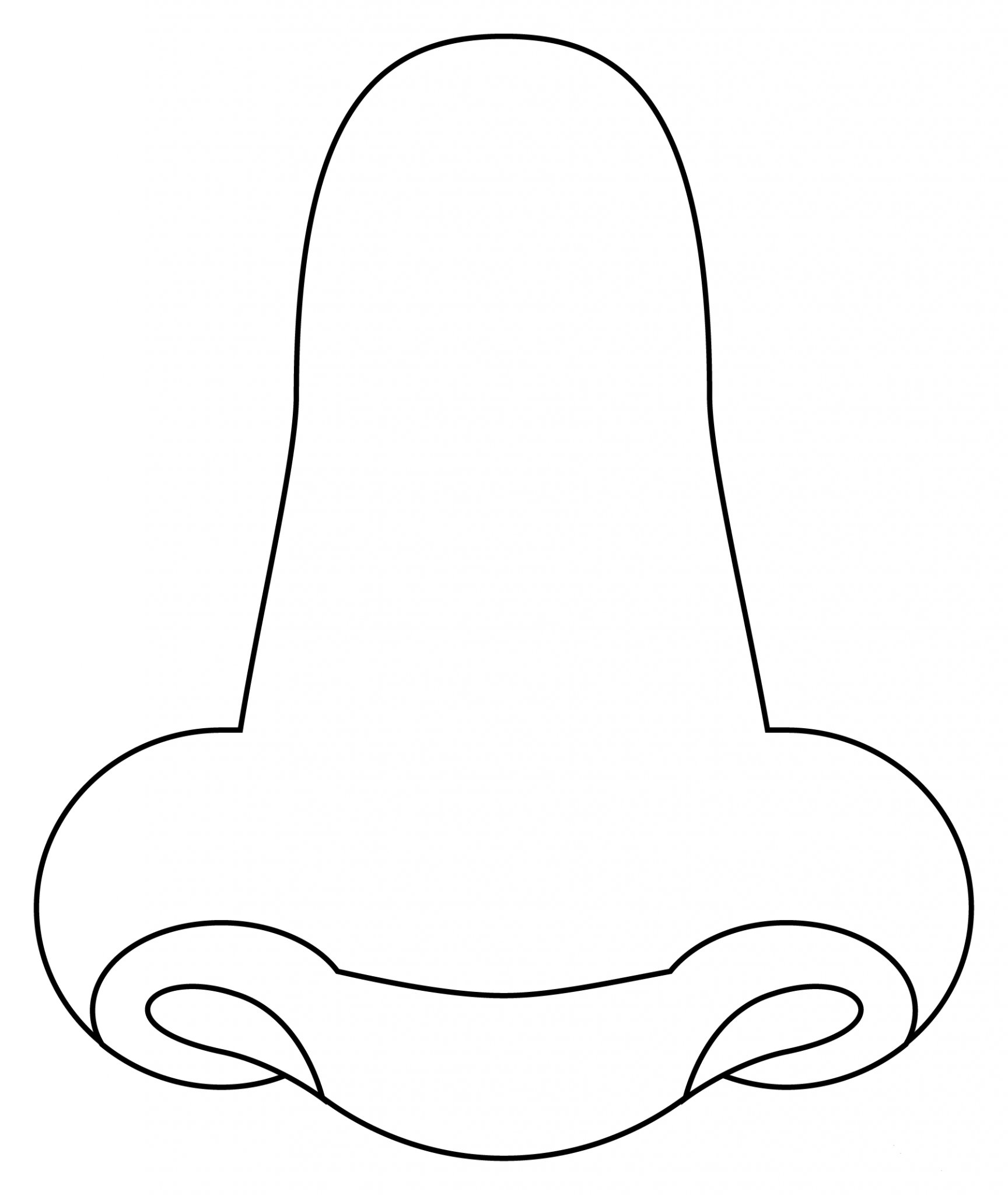 Nose coloring page - ColouringPages