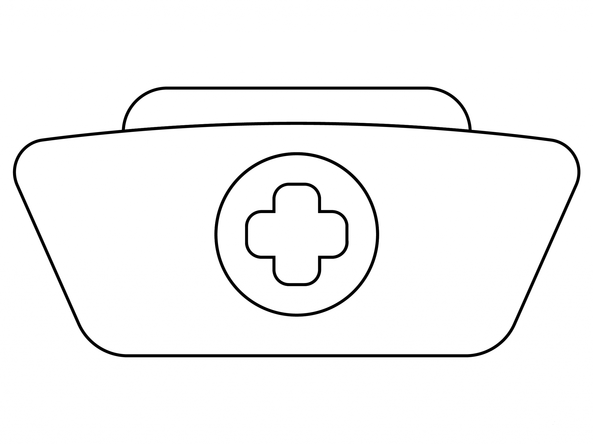 Nurse Cap coloring page - ColouringPages