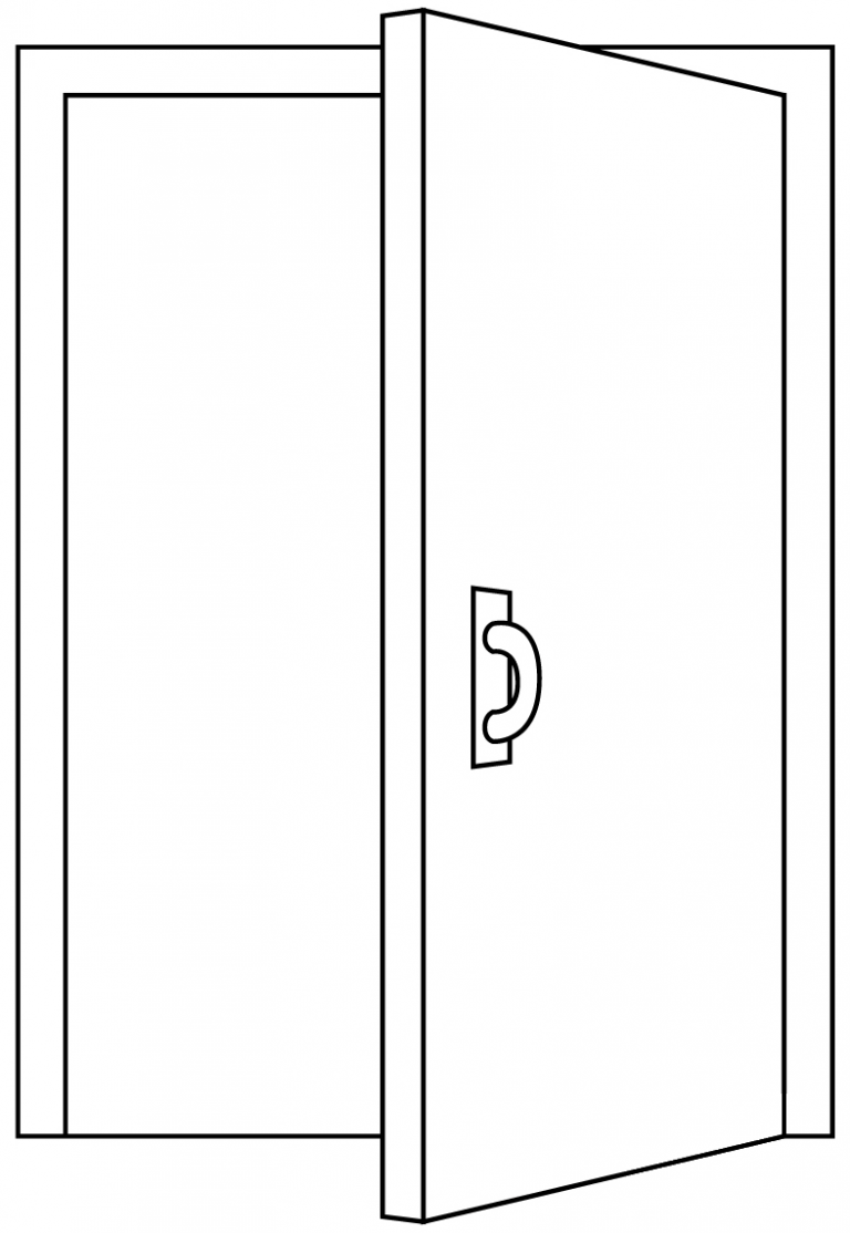 Open Door coloring page - ColouringPages