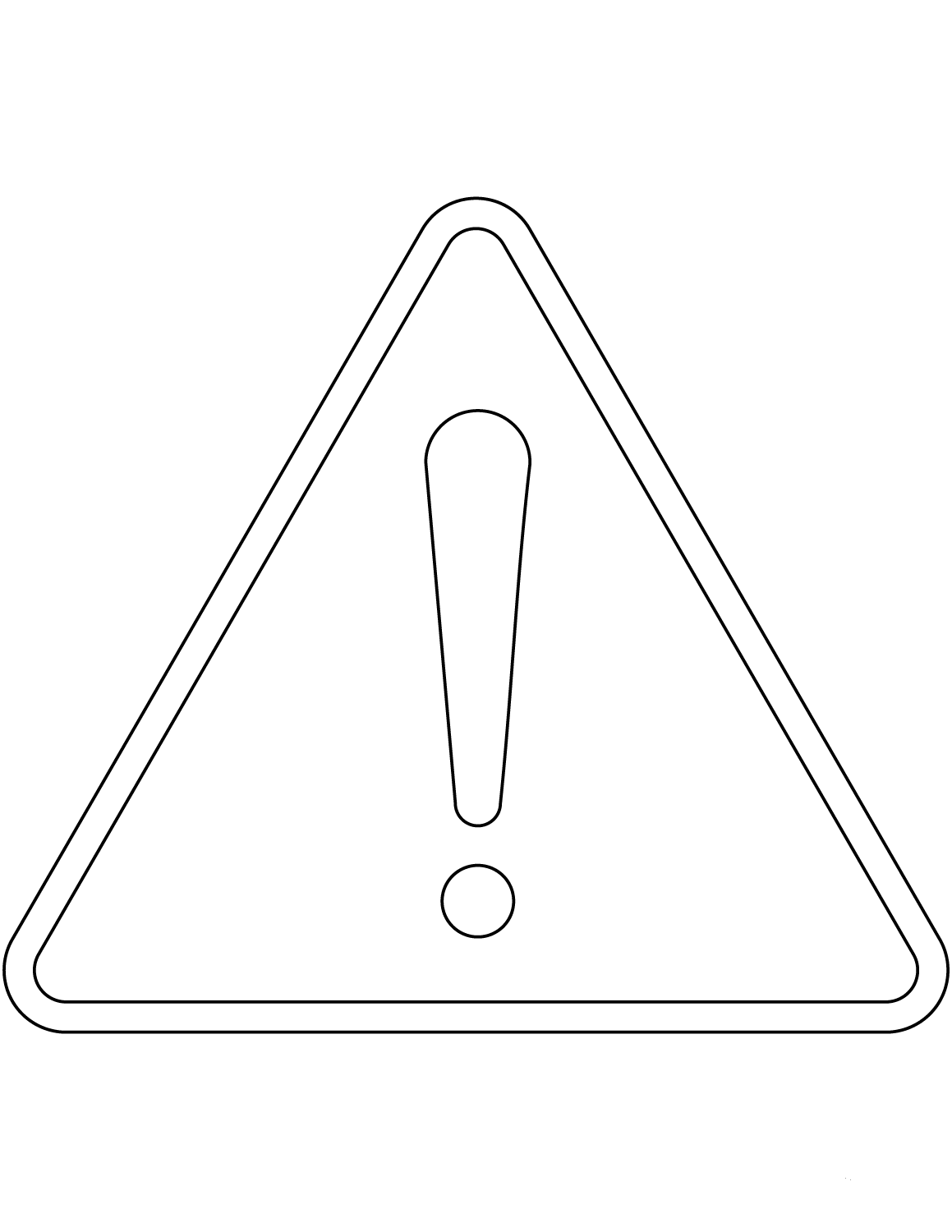 "Other Danger" Sign in Poland coloring page - ColouringPages