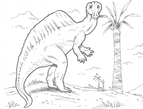 Ouranosaurus Dinosaur coloring page - ColouringPages
