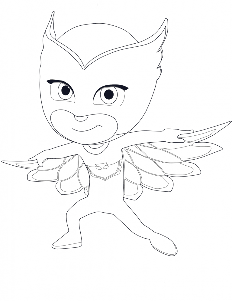 Owlette from PJ Masks coloring page - ColouringPages