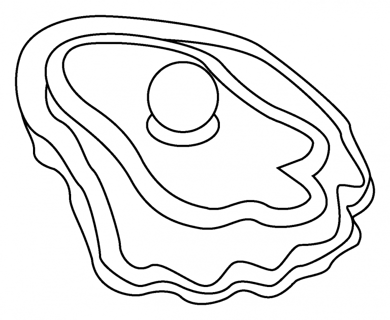 Oyster Emoji coloring page - ColouringPages