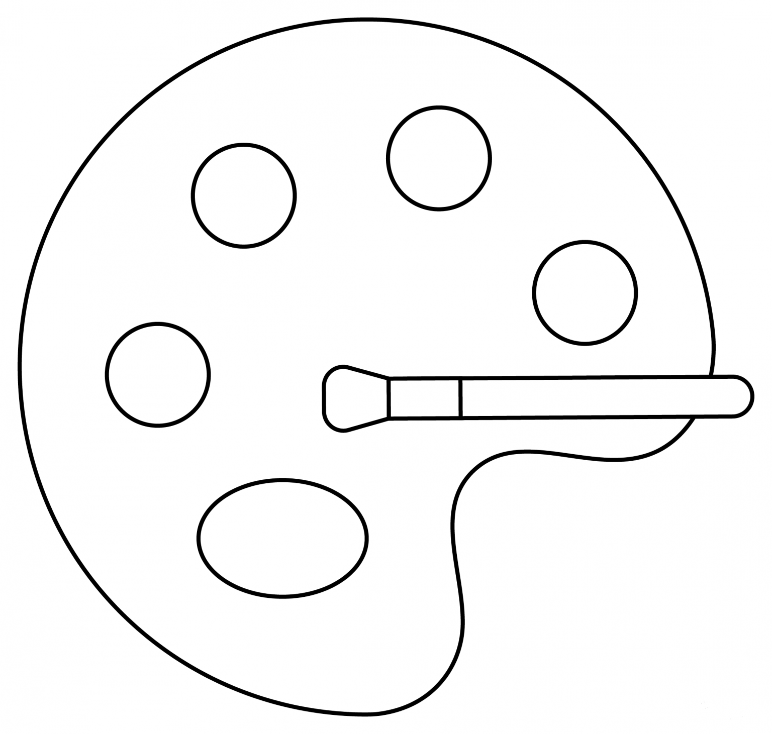 Paint Palette coloring page - ColouringPages