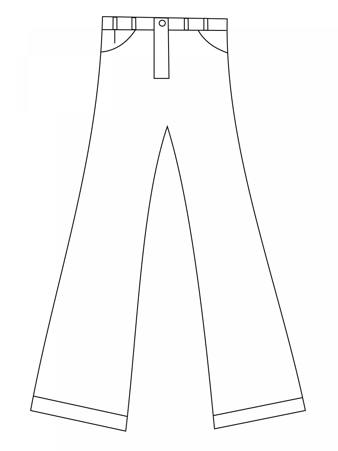Pants coloring page - ColouringPages