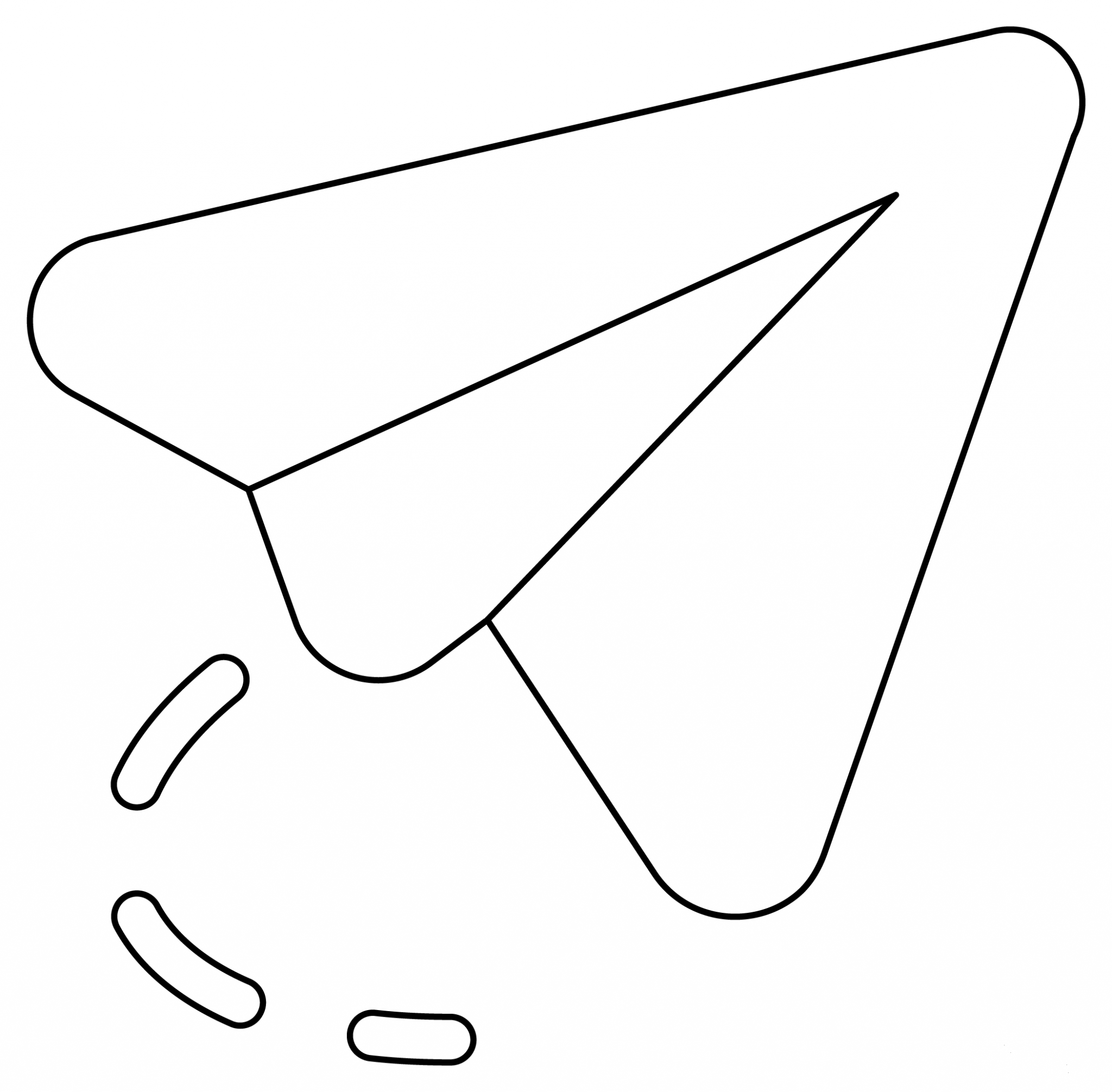 Paper Airplane coloring page - ColouringPages