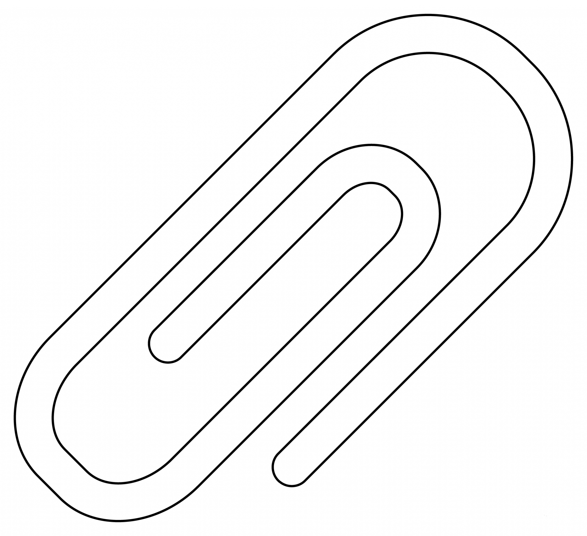 Paperclip coloring page - ColouringPages