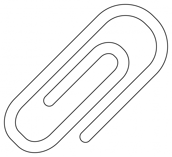 Paperclip coloring page - ColouringPages
