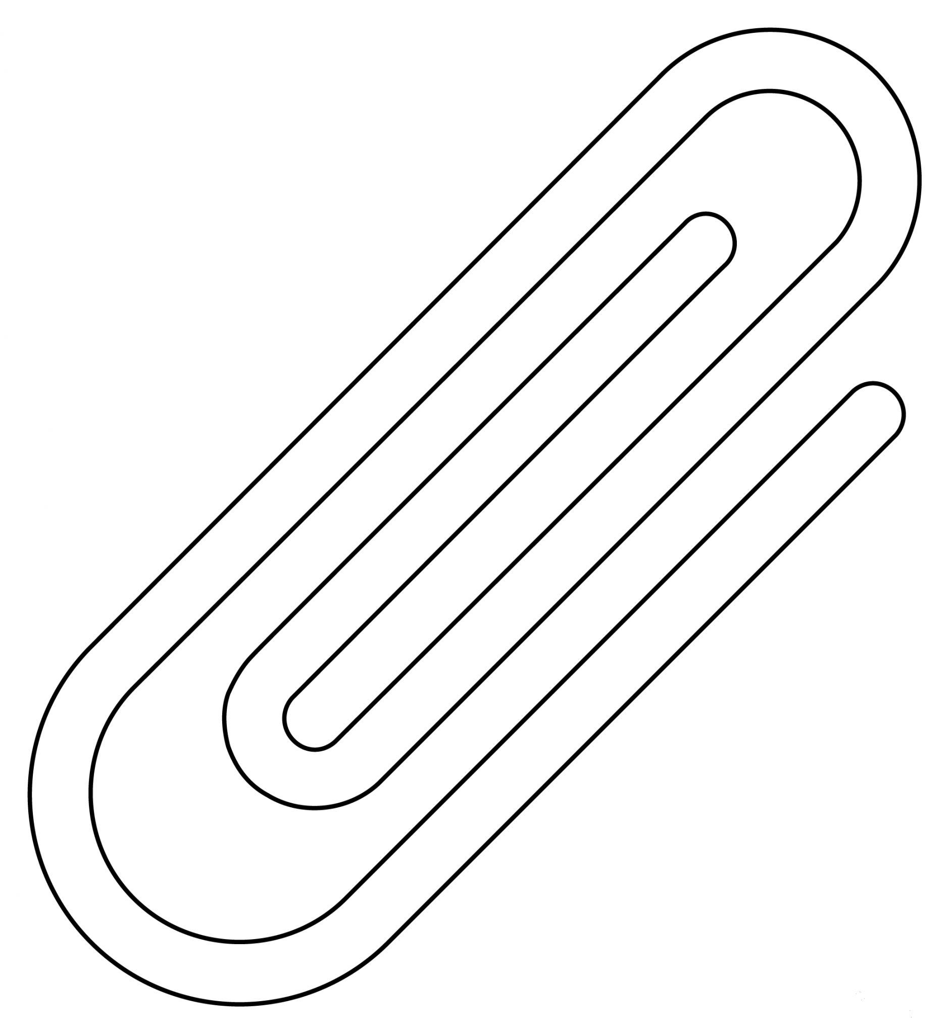 Paperclip coloring page - ColouringPages