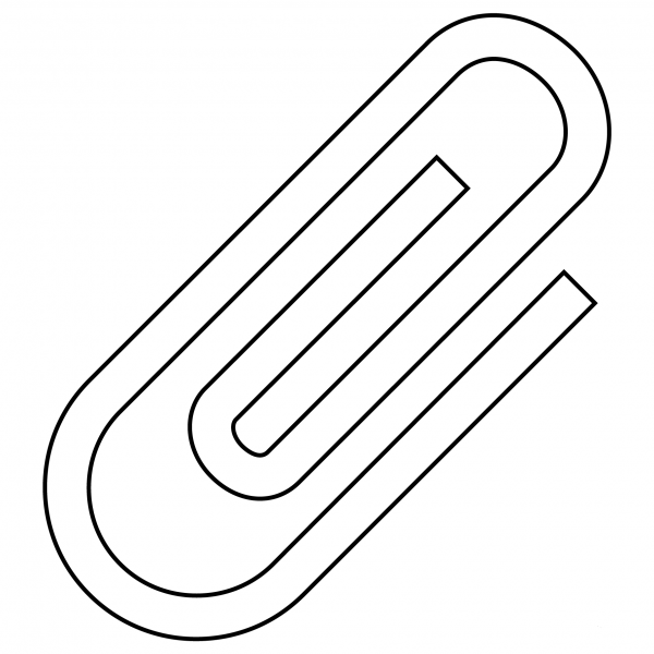 Paperclip Emoji coloring page - ColouringPages