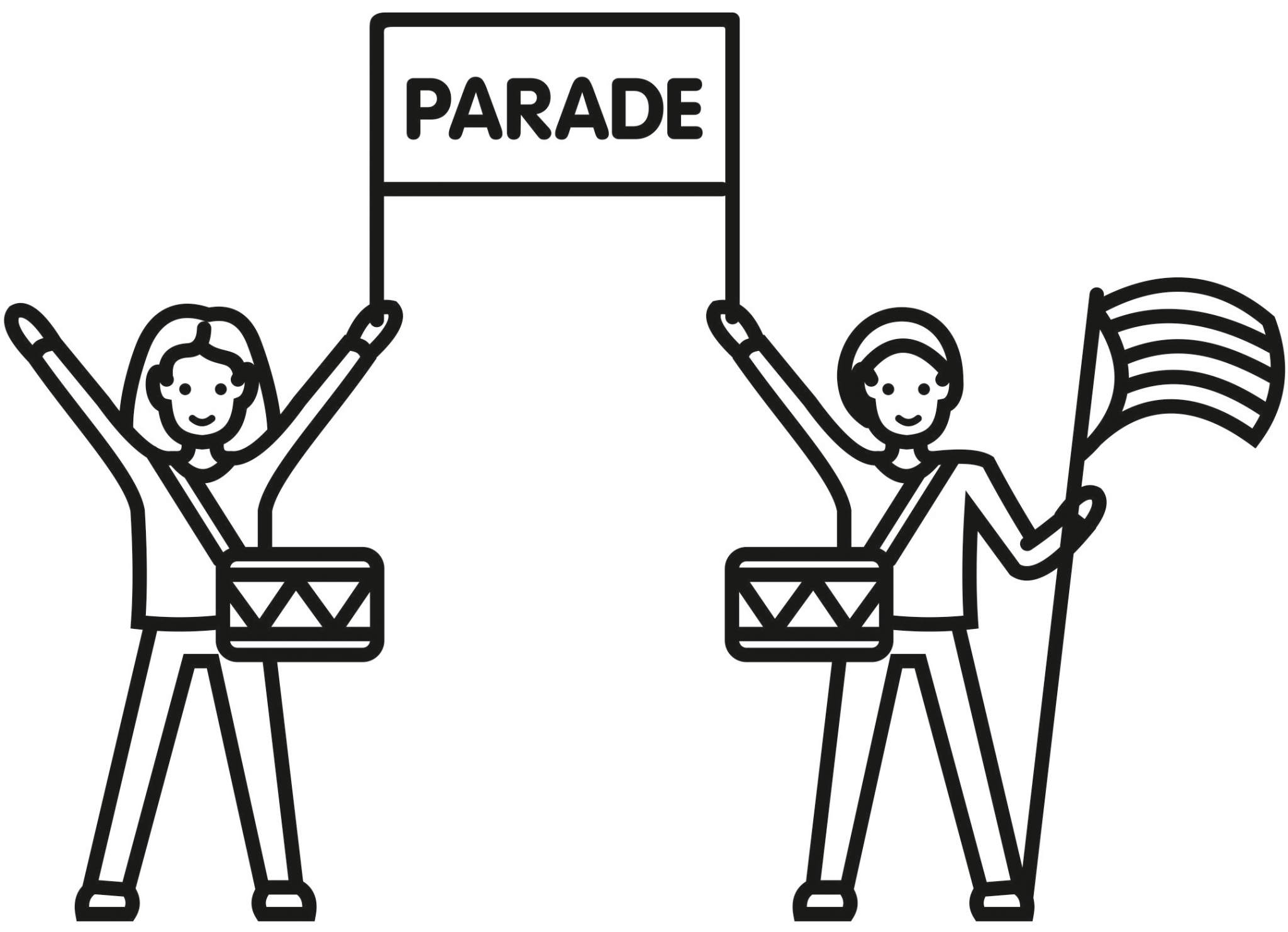 Parade coloring page - ColouringPages