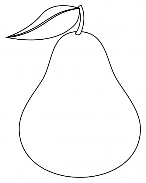 Pear coloring page - ColouringPages