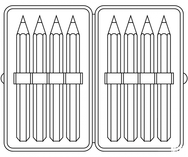 Pencil Case coloring page - ColouringPages