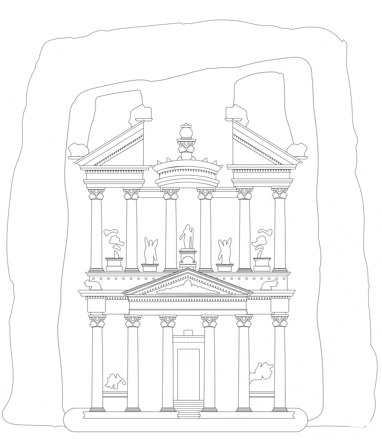 Petra coloring page - ColouringPages