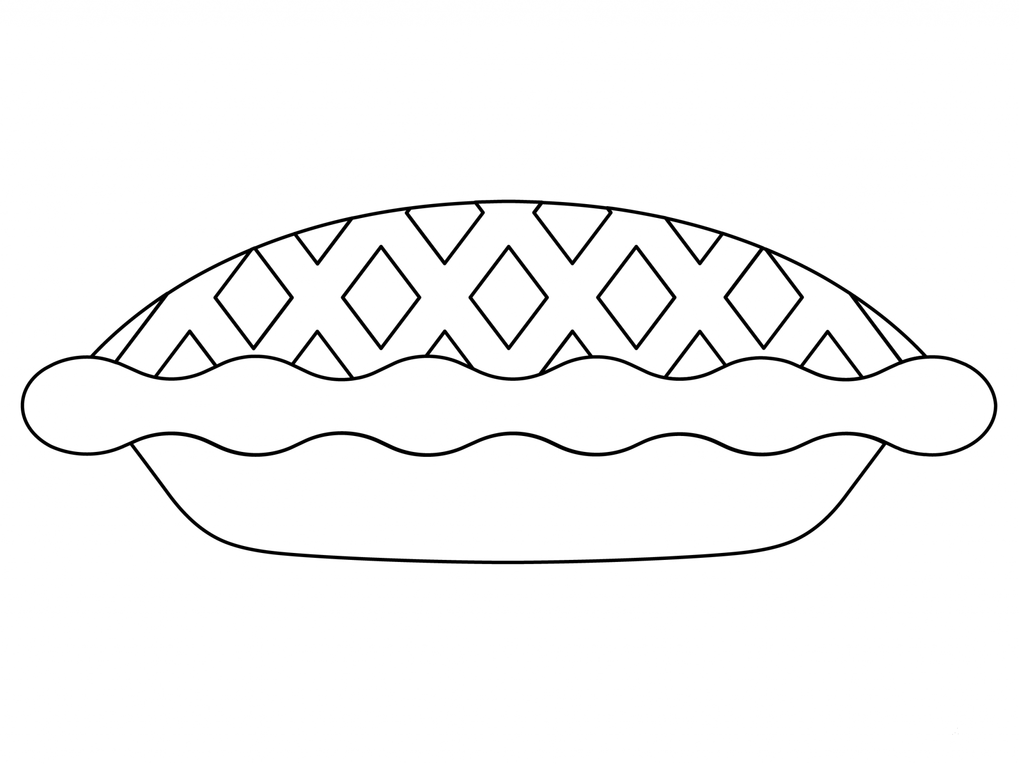 Pie coloring page - ColouringPages