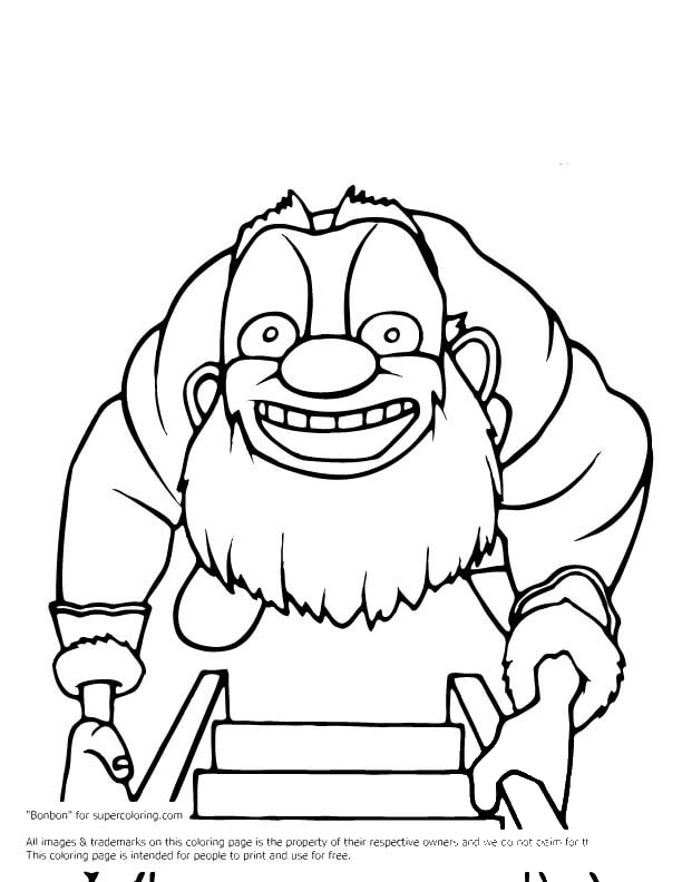 Arthur Christmas Grand Santa coloring page - ColouringPages