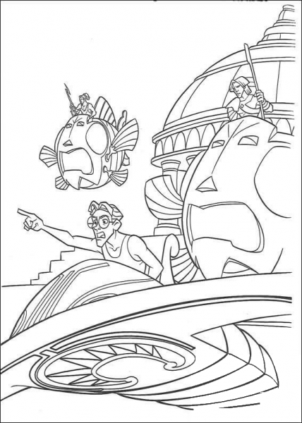 Atlantis coloring page - ColouringPages
