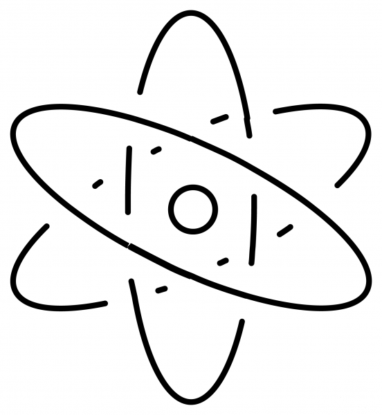 Atom Symbol Emoji coloring page - ColouringPages