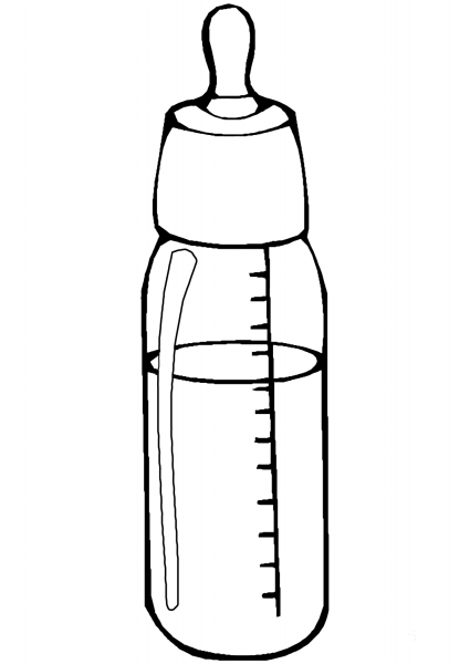 Baby Bottle coloring page - ColouringPages