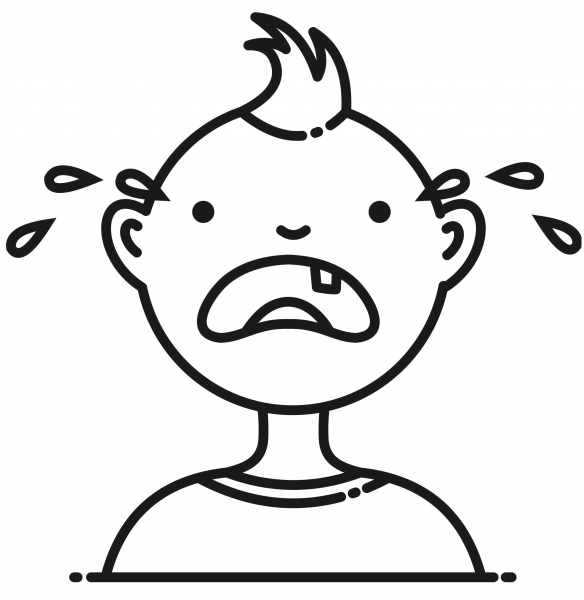 Baby Crying coloring page - ColouringPages