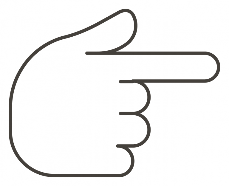 Backhand Index Pointing Right coloring page - ColouringPages
