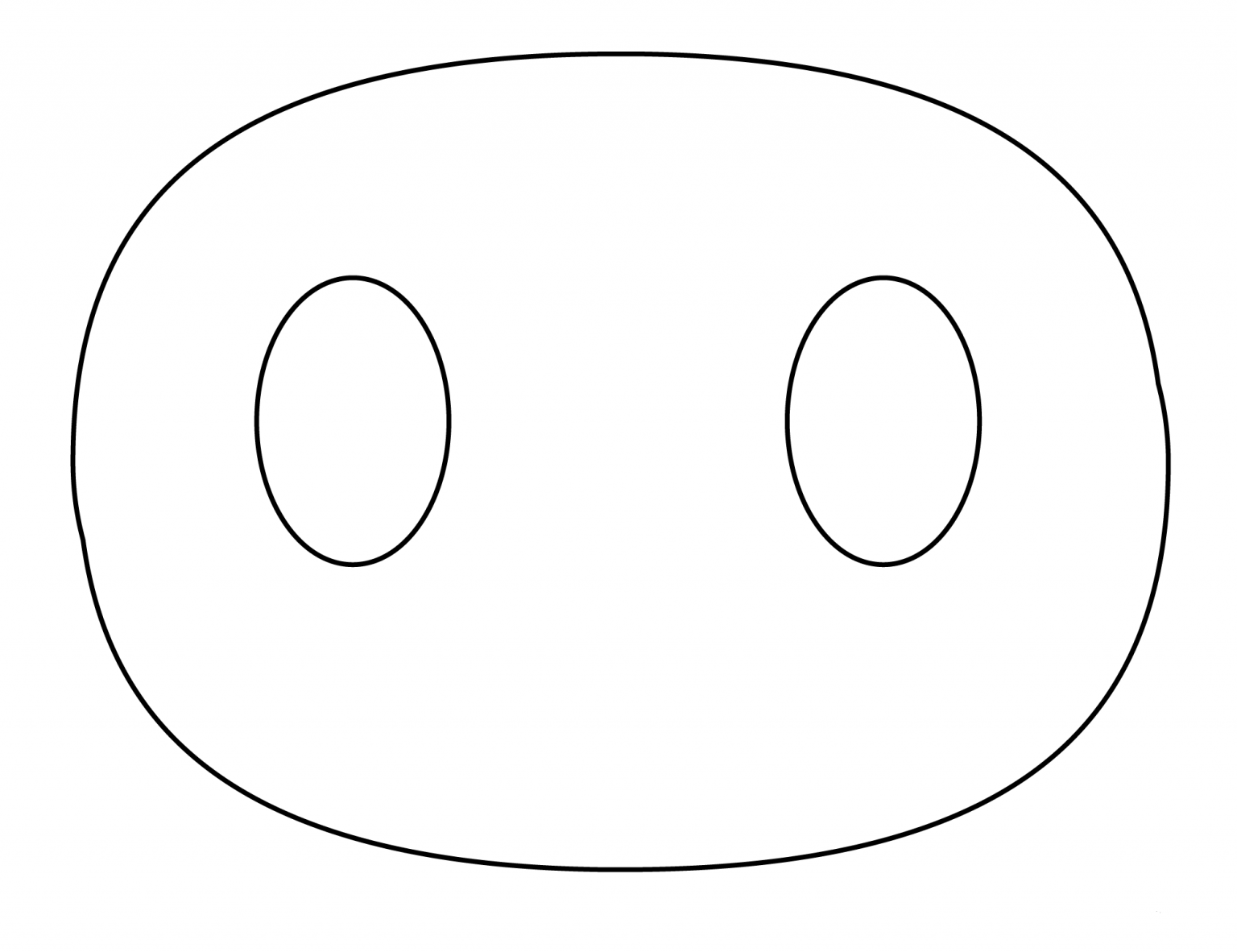 Pig Snout Emoji coloring page - ColouringPages