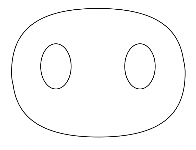 Pig Snout Emoji coloring page - ColouringPages