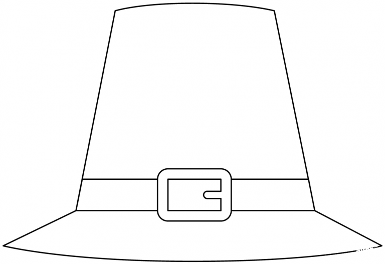 Pilgrim Hat coloring page - ColouringPages